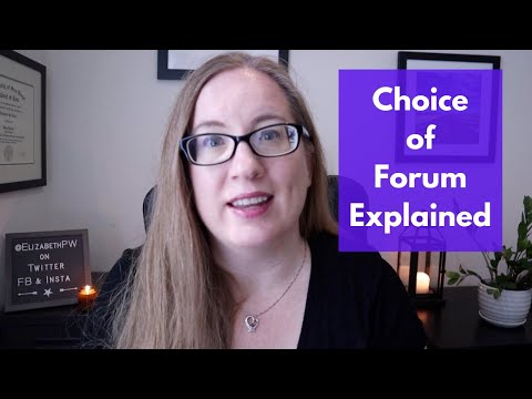 What is a Choice of Forum Clause | Venue Selection and Forum Selection Clauses Explained