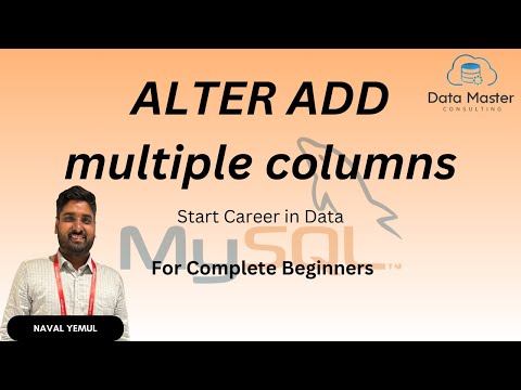 16. ALTER ADD multiple columns | Introduction to MySQL
