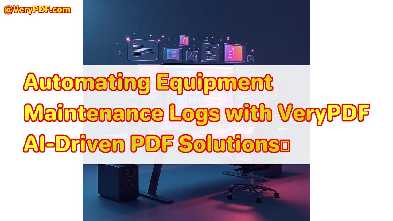 Automating Equipment Maintenance Logs with VeryPDF AI-Driven PDF Solutions