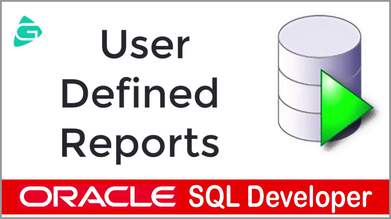 Oracle SQL Developer - User Defined Report