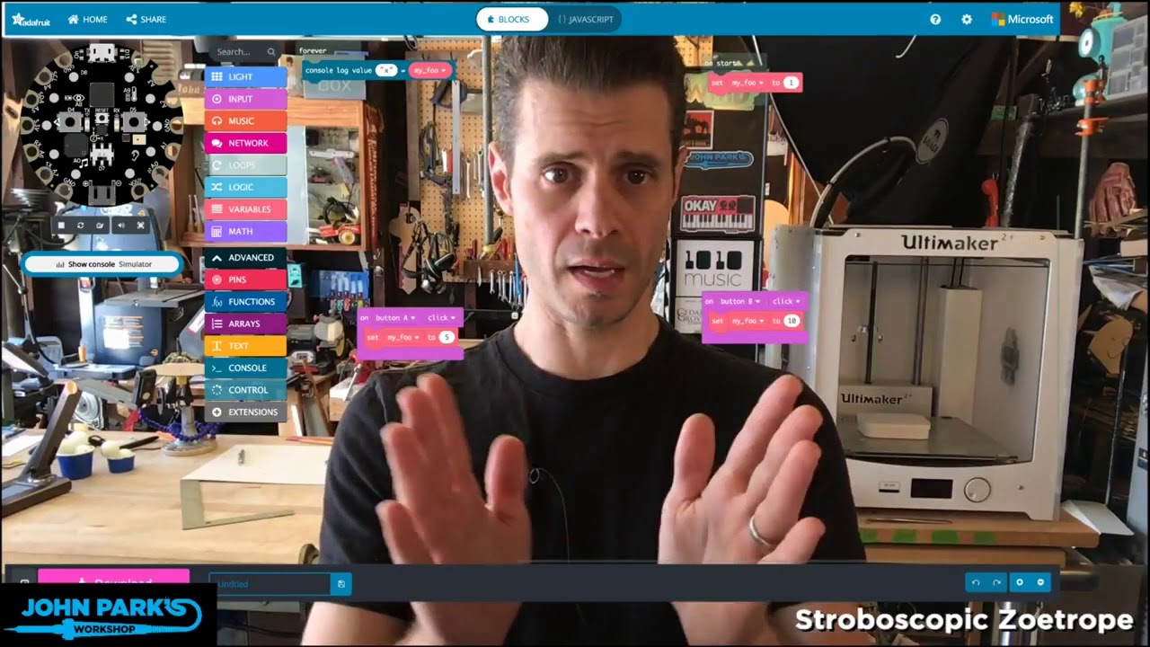 MakeCode Minute: Button Increment @MSMakeCode @adafruit @johnedgarpark #adafruit #makecode