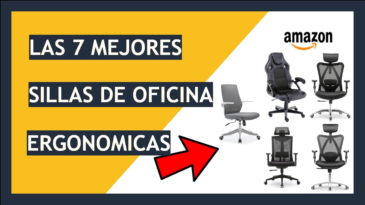 💺 TOP 7 Mejores SILLAS de OFICINA ✅ ERGONOMICAS escritorio de Amazon