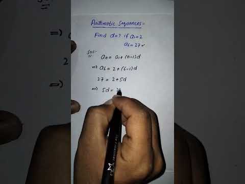 Arithmetic Sequence | Common difference | #common_difference_AP
