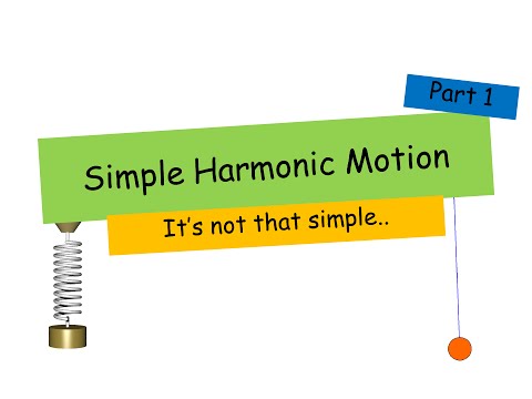 Simple Harmonic Motion (Part 1) - A level Physics
