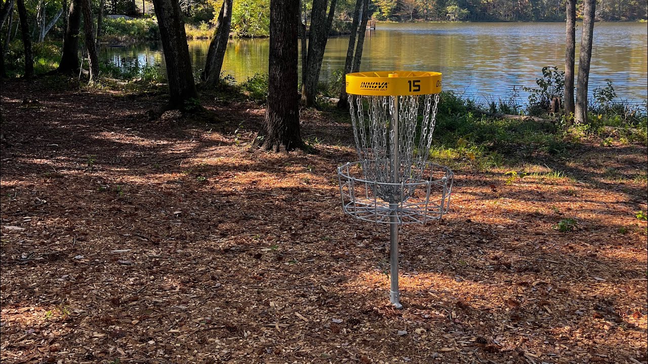 Drone Flight of New Disc Golf Course in Raleigh North Carolina