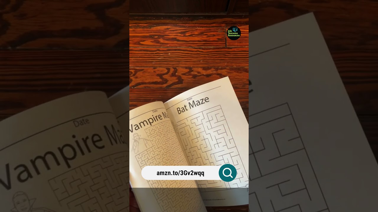 ASL Halloween Coloring & Activity Book: Spooky Signs and Fun for Kids