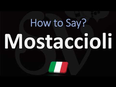 How to Pronounce Mostaccioli? (CORRECTLY) Italian Pasta Pronunciation