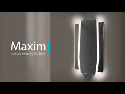 Maxim Shaped LED Bathroom Mirror | hib.