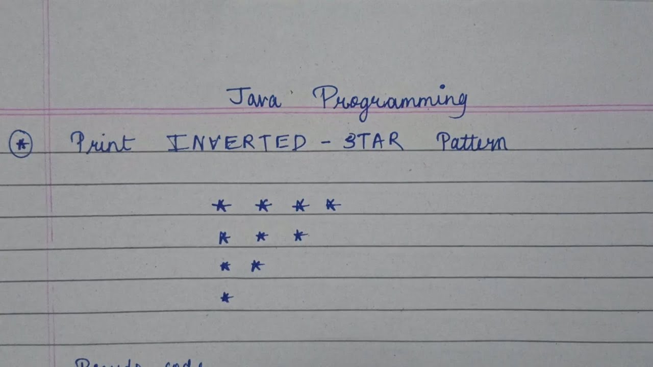 Print Inverted Star Pattern | Java Programming | Dev Domain