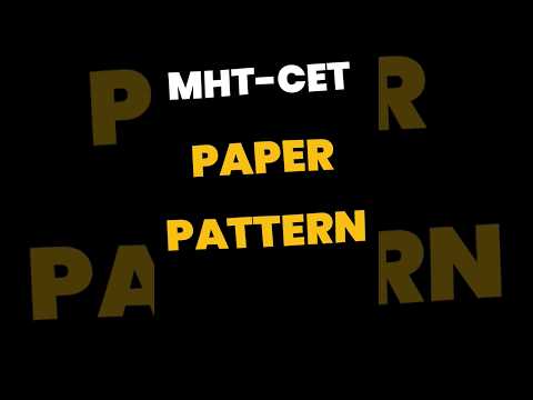 MHTCET Paper Pattern✅✅#mhtcet #mhtcet2024 #maharashtra #mhtcetpreparation #mhtcetexam #paperpattern