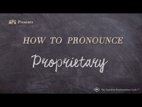 How to Pronounce Proprietary (Real Life Examples!)
