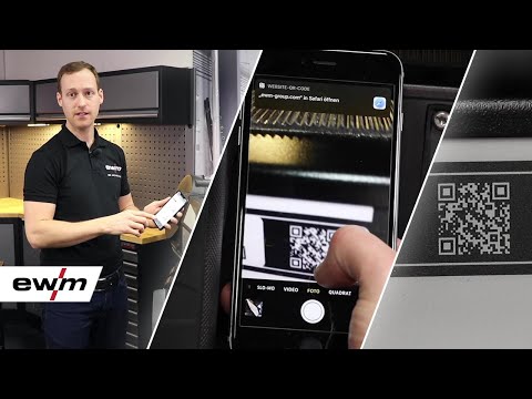 QR codes are printed on all EWM welding machines