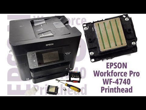 How To Remove Printhead EPSON WF-4740 WF-4720 WF-4730