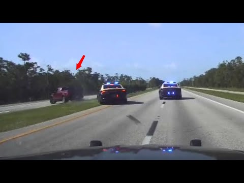 Woman in F-150 Flips Off Troopers During Chase