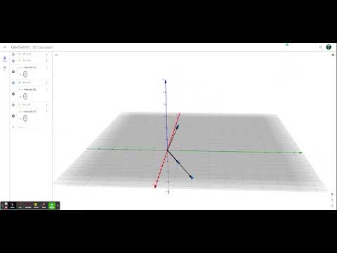 Length of Projection vector 3D Calculator GeoGebra