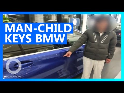 Man-Child Keys BMW So Daddy Must Buy It - TomoNews