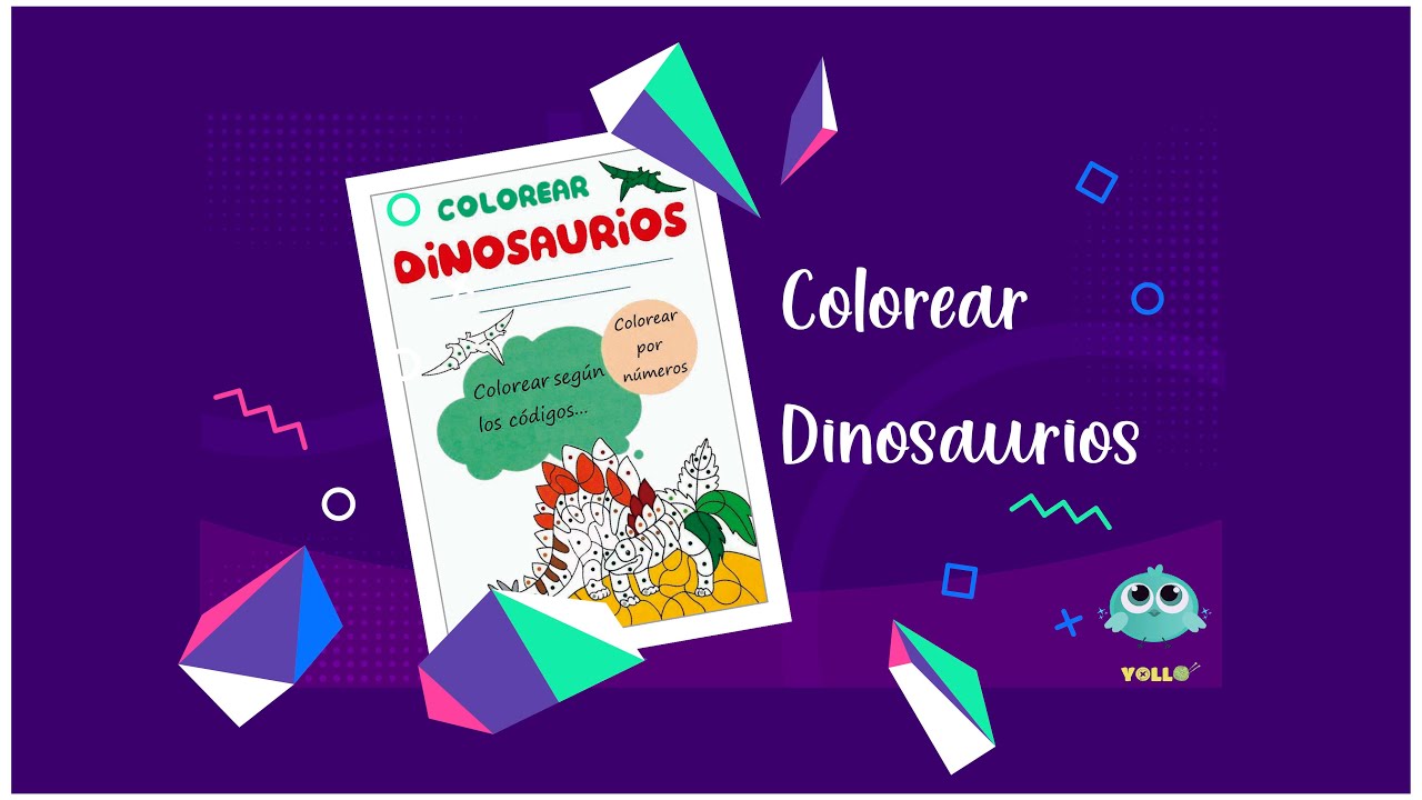 Cuaderno para colorear dinosaurios