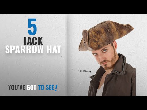 Top 10 Jack Sparrow Hat [2018]: Disney Pirates Jack Sparrow Costume Hat by elope