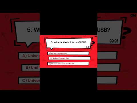What is the full form of USB? | Great Mind Official