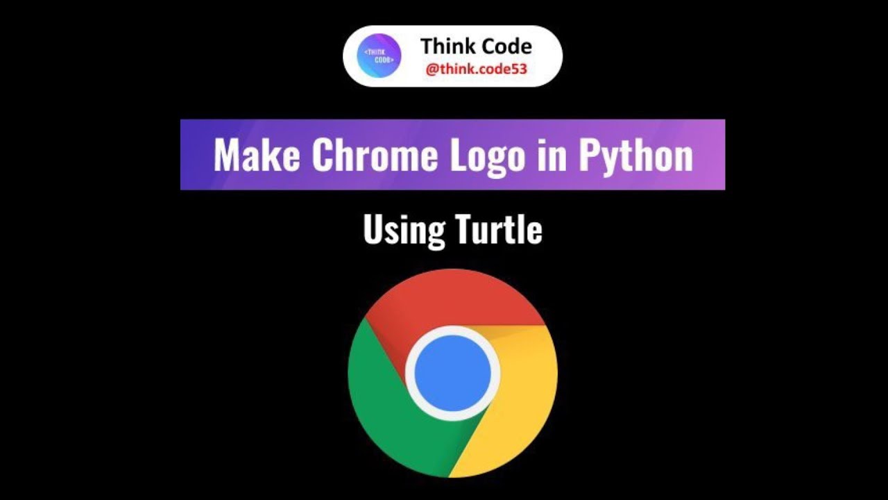 Make Chrome Logo in Python using turtle 🐢