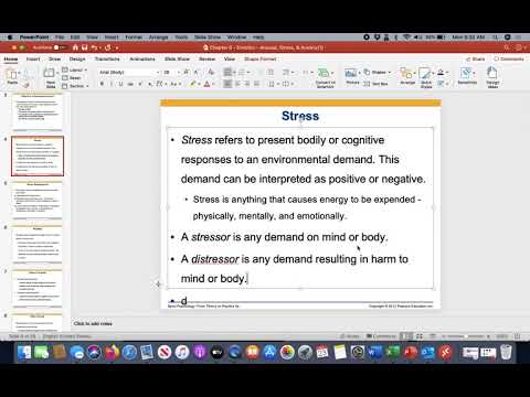 Chapter 6 - Emotion: Arousal, Stress, and Anxiety