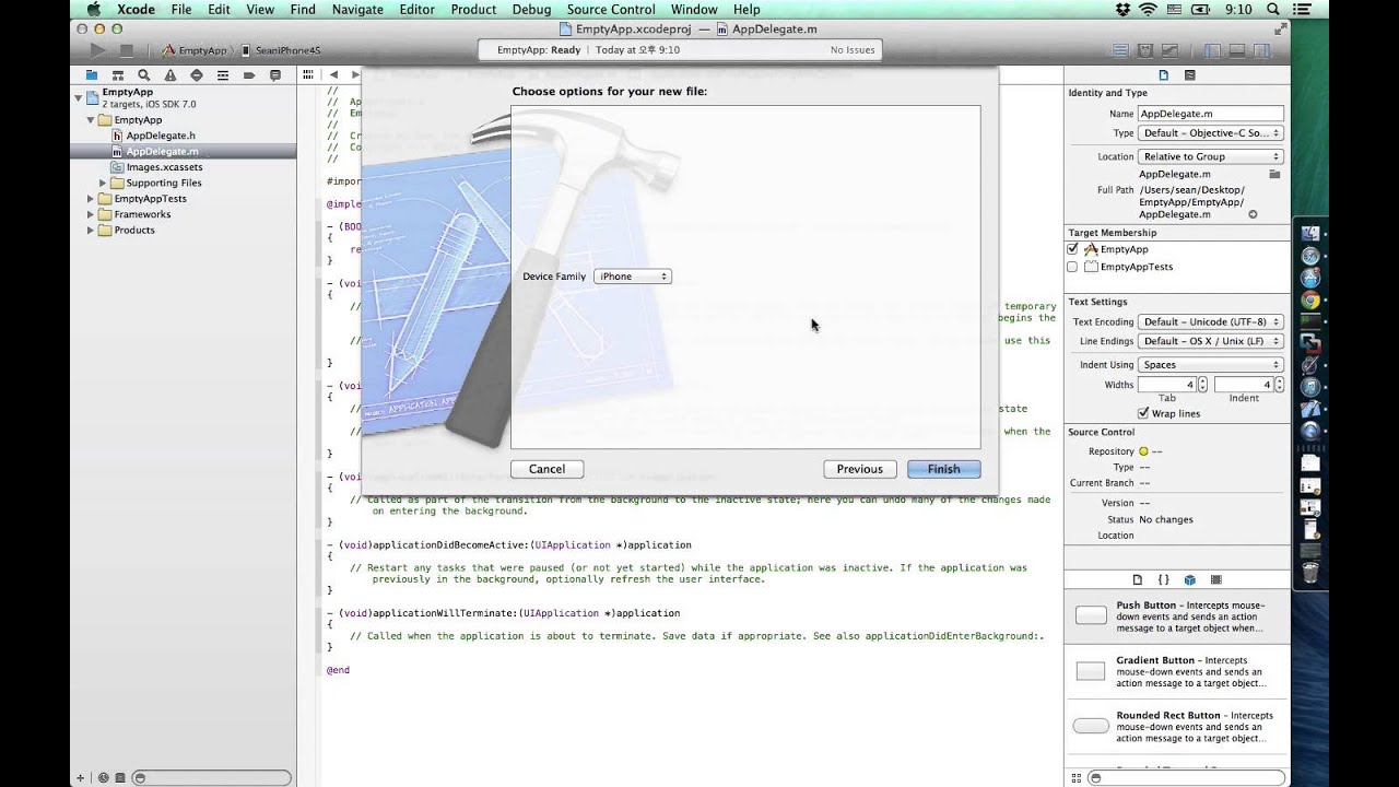 iOS7: Empty Application with StoryBoard Tutorial in 90s