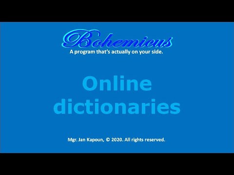 Online dictionaries