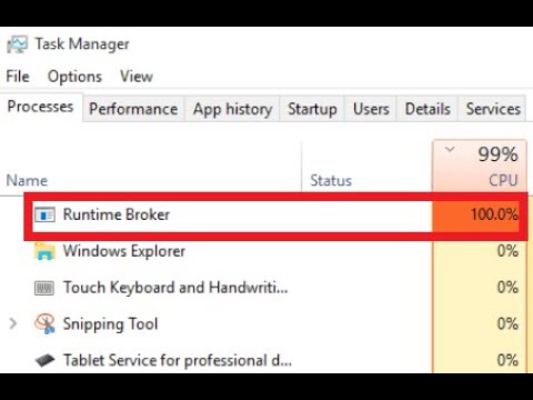 How to Fix: Runtime broker High CPU usage
