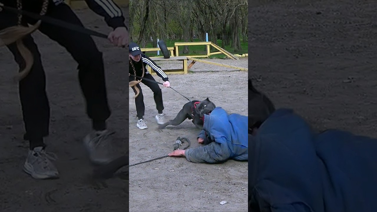 Cane Corso bodyguard dog saves a girl from an 