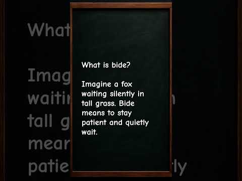 What is bide?
