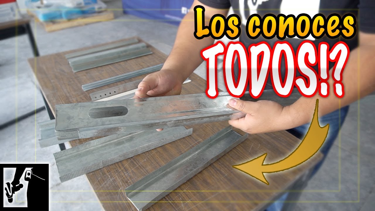 Materiales BÁSICOS para DRYWALL y plafones 1 - Metales y perfiles ligeros y estructurales