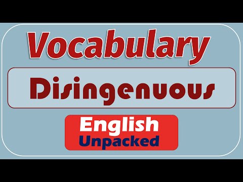 Disingenuous