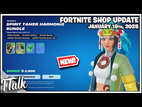 *NEW* SPIRIT TAMER HARMONIE SET! Fortnite Item Shop [January 19th, 2025] (Fortnite Chapter 6)