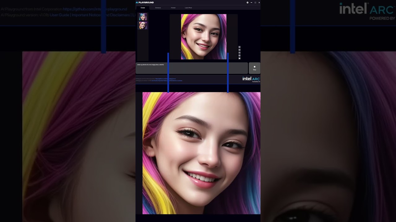 AI Playground: FAST Mode Intel Core Ultra-H