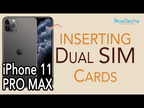 iPhone 11 Pro Max - How to insert and remove Dual SIMs | Howtechs