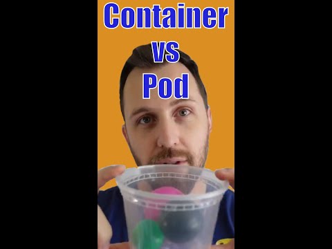 Difference between a docker container vs Kubernetes pod