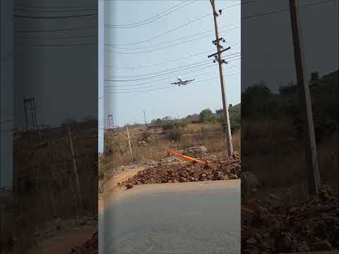 Flight Landing at Goa Airport 🧐 #flightlanding #flights #goaairport #trending