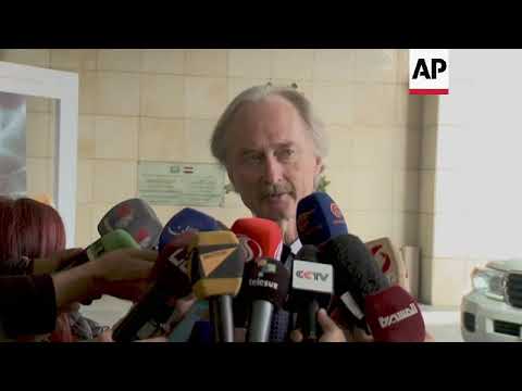 UN Syria envoy calls on all parties to deescalate