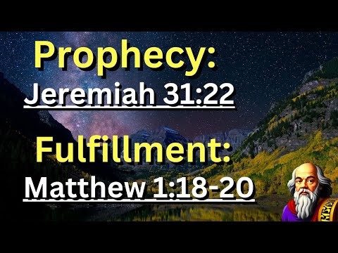 Prophecy: (Jeremiah 31:22) Fulfillment: (Matthew 1:18-20) "Born of a Virgin" ✝️