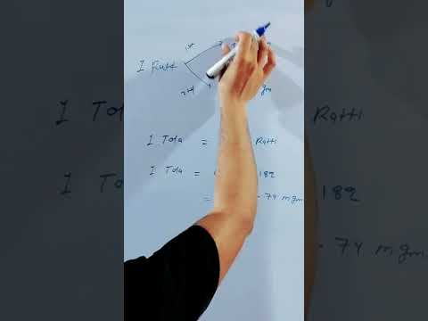 Milligrams in Ratti and Tola, #Ratti, #Tola, #exam education, #shorts