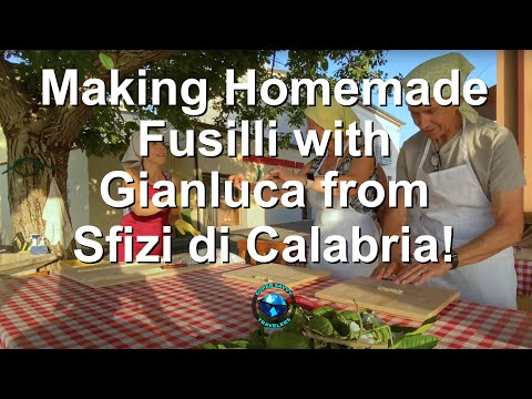 How To Make Homemade Fusilli With Gianluca From Sfizi Di Calabria!