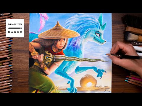 Raya and the Last Dragon Drawing Step by Step – I'm Youtuber – Follow ...