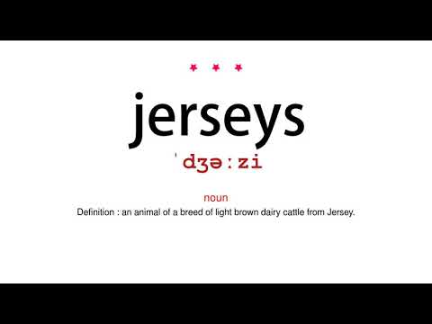 How to pronounce jerseys - Vocab Today