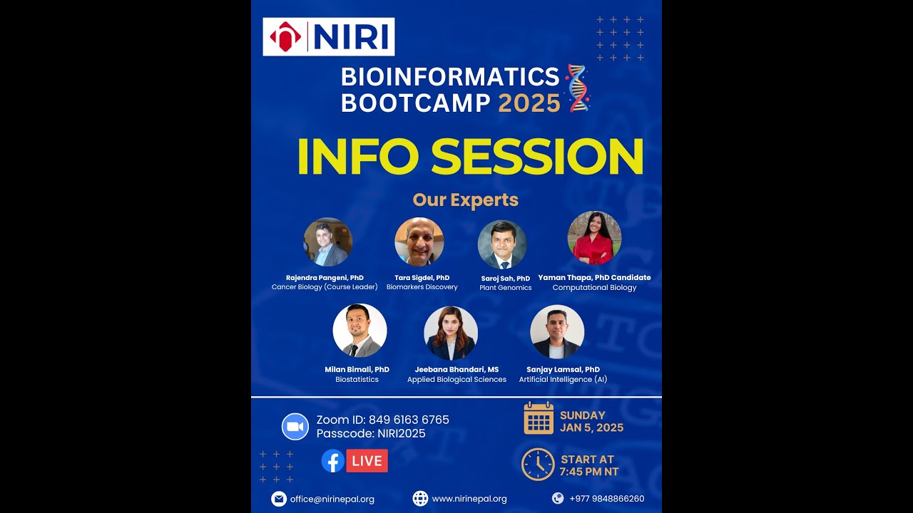 NIRI Bioinformatics Bootcamp 2025 | Info Session