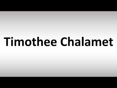 How to Pronounce Timothee Chalamet