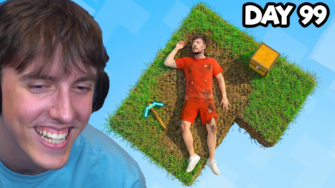 MrBeast Survived 100 Days in Skyblock
