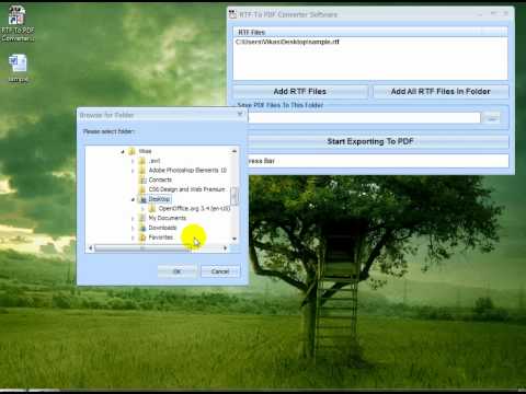 How To Use RTF To PDF Converter Software