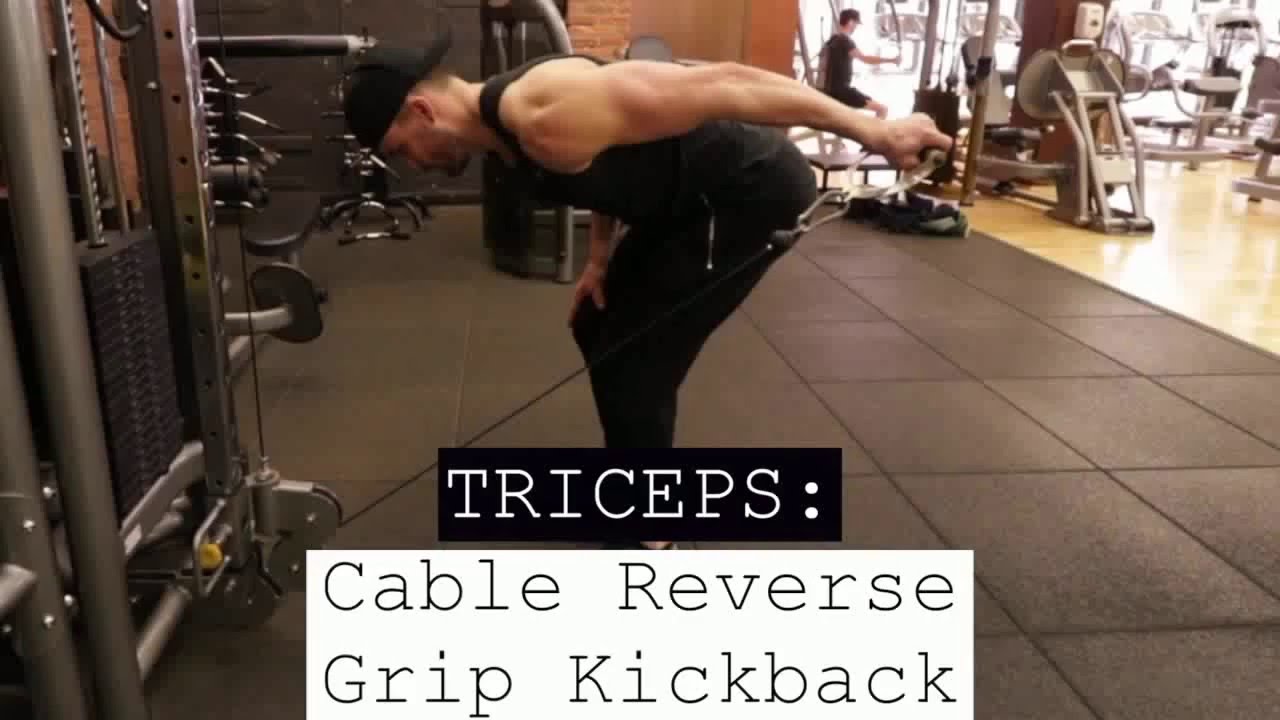 Triceps Cable Reverse Grip Kickback