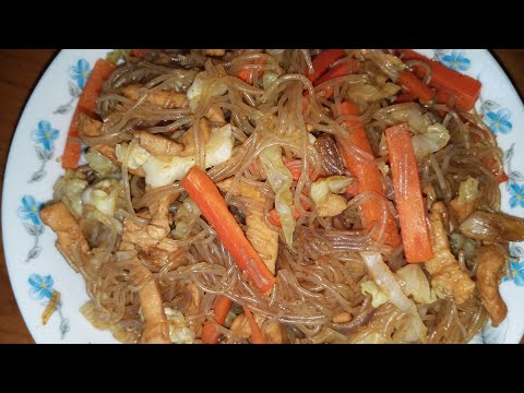 HOW TO COOK A DELICIOUS STIR FRY RICE NOODLES / PANSIT BIHON /NOODLES RECIPE || Chap Sarap TV