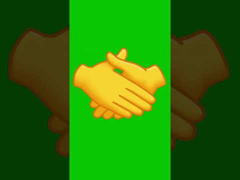 🫱🏻🫲🏼 Handshake emoji Animation Green Screen || @vfxnoob